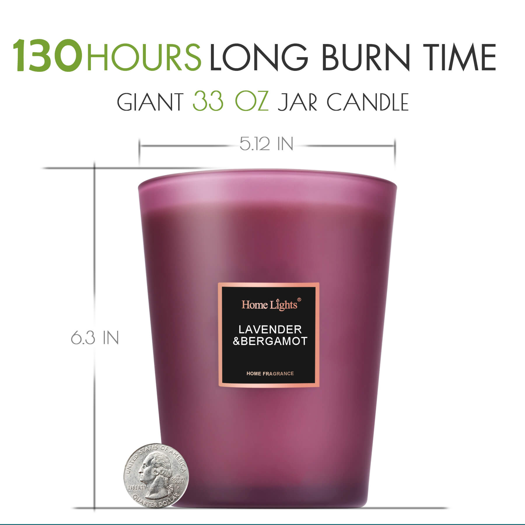 Lavender & Bergamot Large Jar Candle | SELECTION SERIES 1316 Model