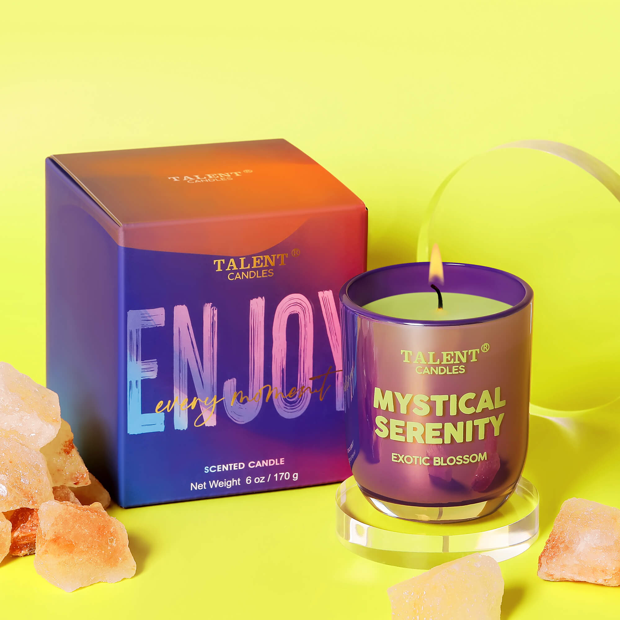 EXOTIC BLOSSOM | TALENT CANDLES Strong Scented Candle, Natural Soy ...